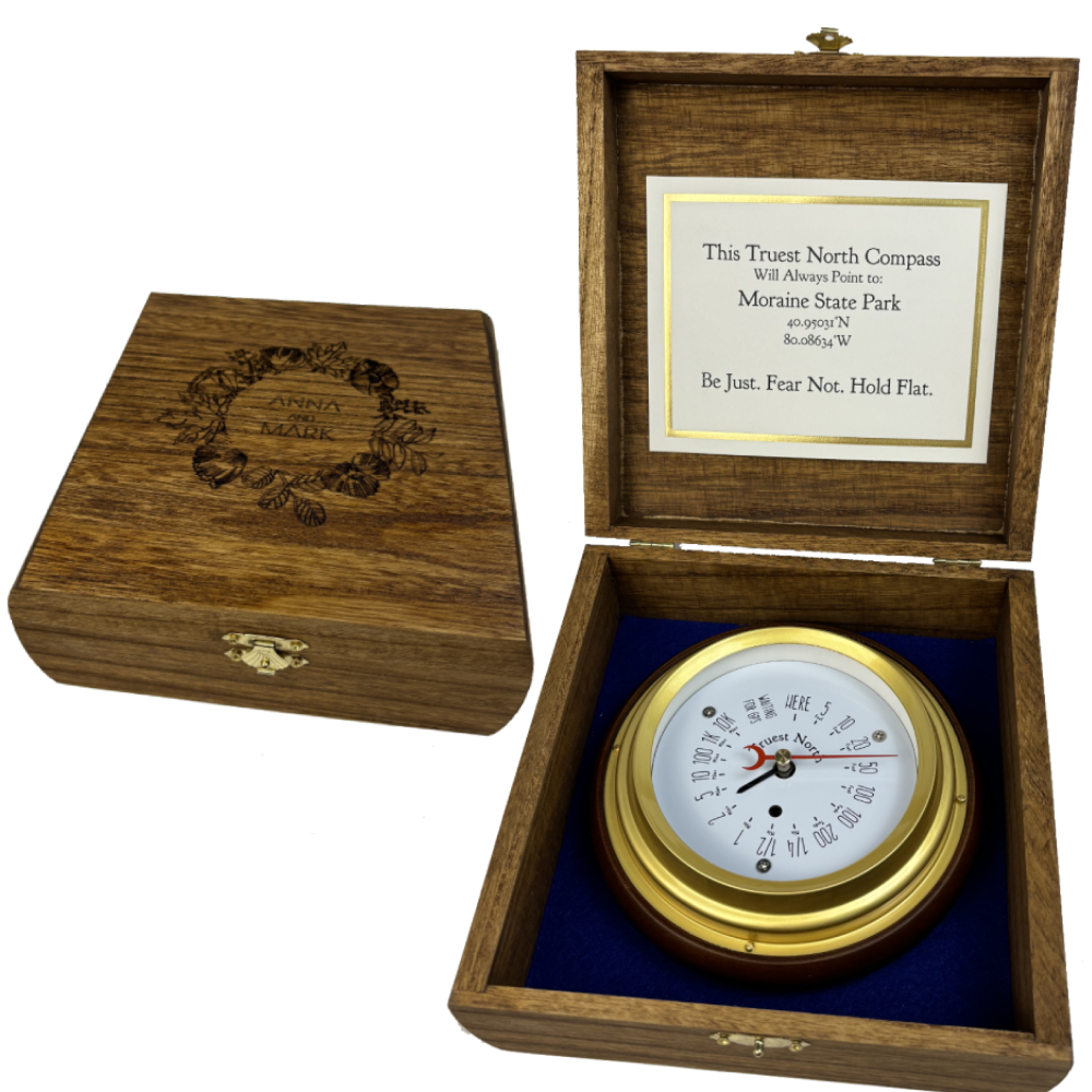 Personalized Wooden Box – Truest North Compass